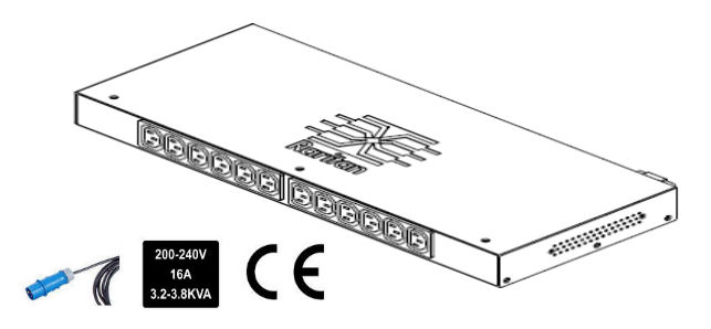 PDU Choice PX3-5260R - Raritan 1PH, 230V AC, 16A, 12 outlets: 12 x IEC ...