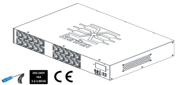 PDU Choice PX3-5440R Raritan PDU 1PH, 230V AC, 16A, 20 outlets: IEC C ...